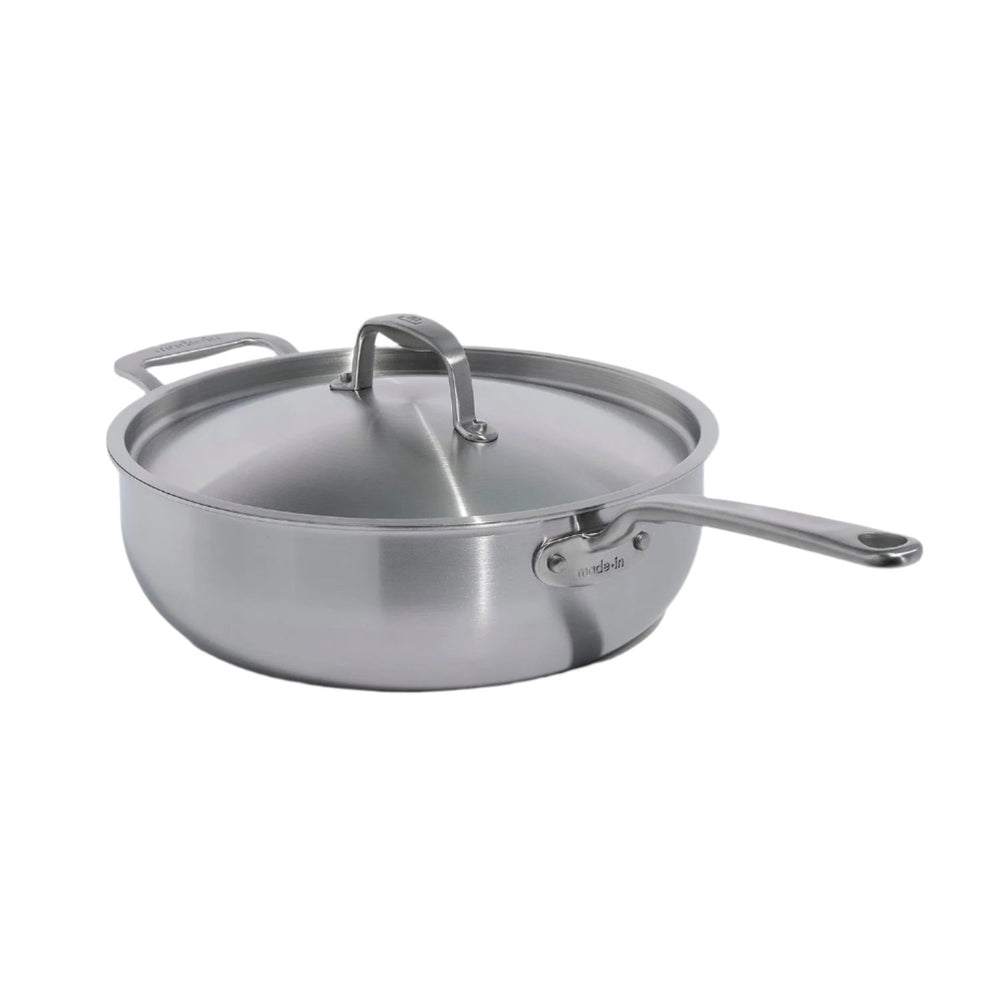 Stainless Clad Saucier in 3 QT | Over The Moon