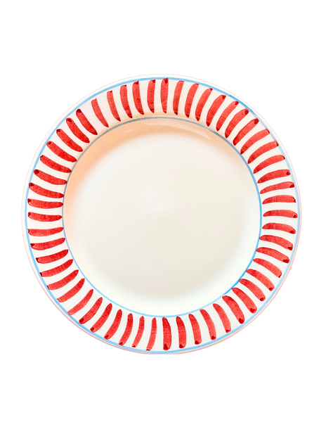 Red Diner Plate, Set of 6 | Over The Moon