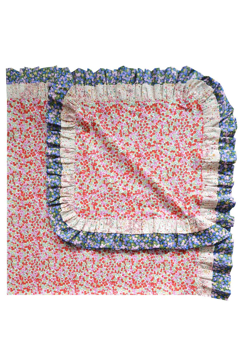 Coco & Wolf Double Ruffle Edge Tablecloth made with Liberty Fabric ...