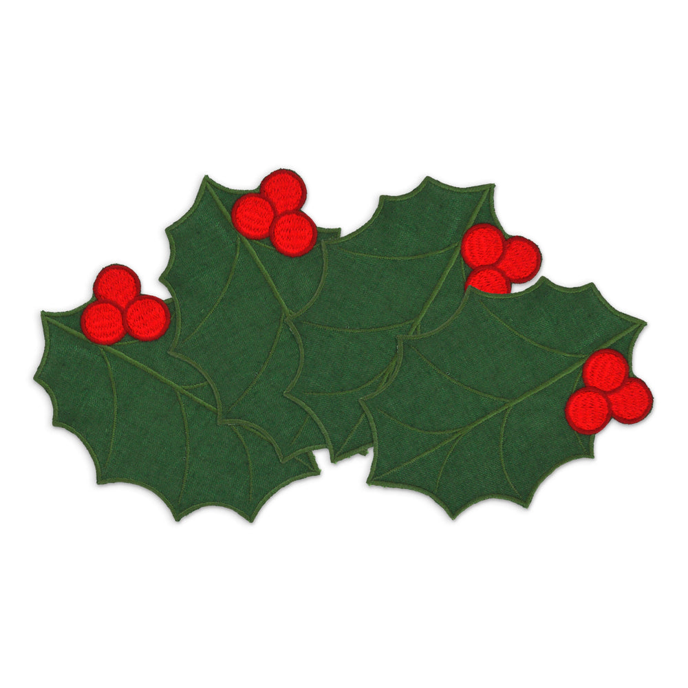 Holly Leaf Cocktail Coasters | Over The Moon