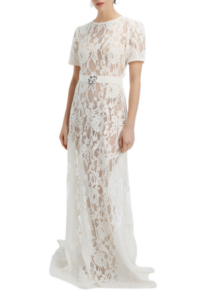 Maxine Maxi Dress in White | Over The Moon