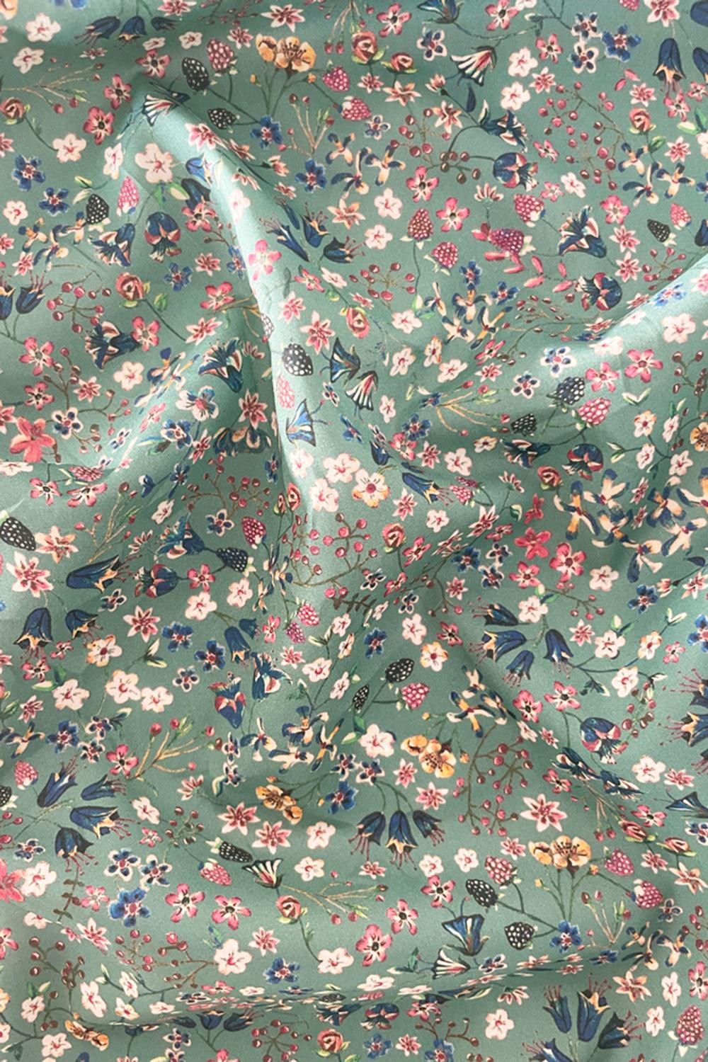 Coco & Wolf Pillowcase Liberty Fabric DONNA LEIGH GREEN | Over The Moon