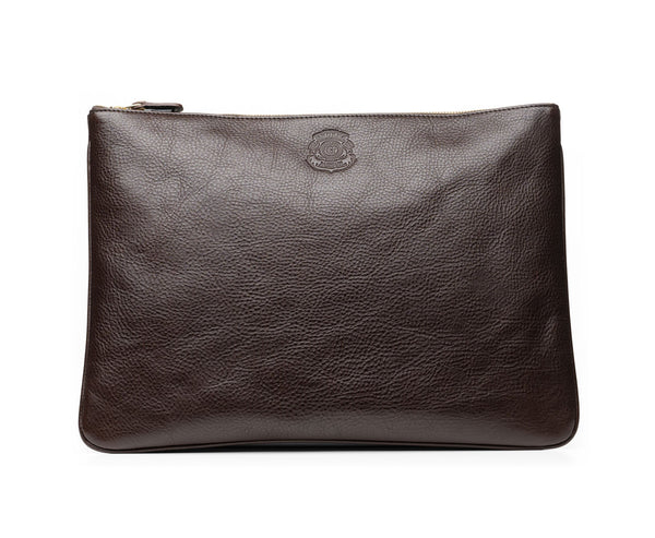 Pouch III No. 65 | Vintage Walnut Leather Pouch | Ghurka | Over The Moon