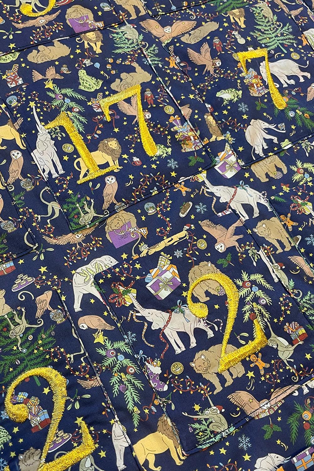 Coco & Wolf Reusable Advent Calendar made with Liberty Fabric CHRISTMAS ...