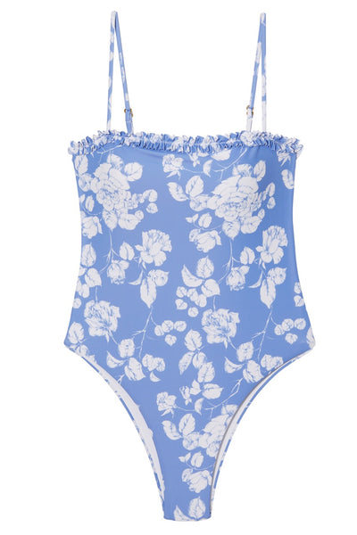 OTM Exclusive: Caroline One-Piece In Blue Floral | Over The Moon