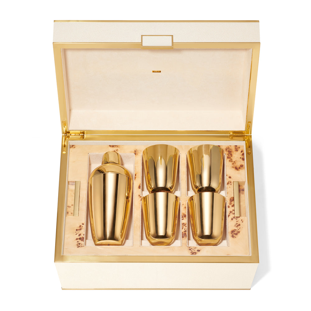 Classic Shagreen Bar Set, Set of 21 | Over The Moon