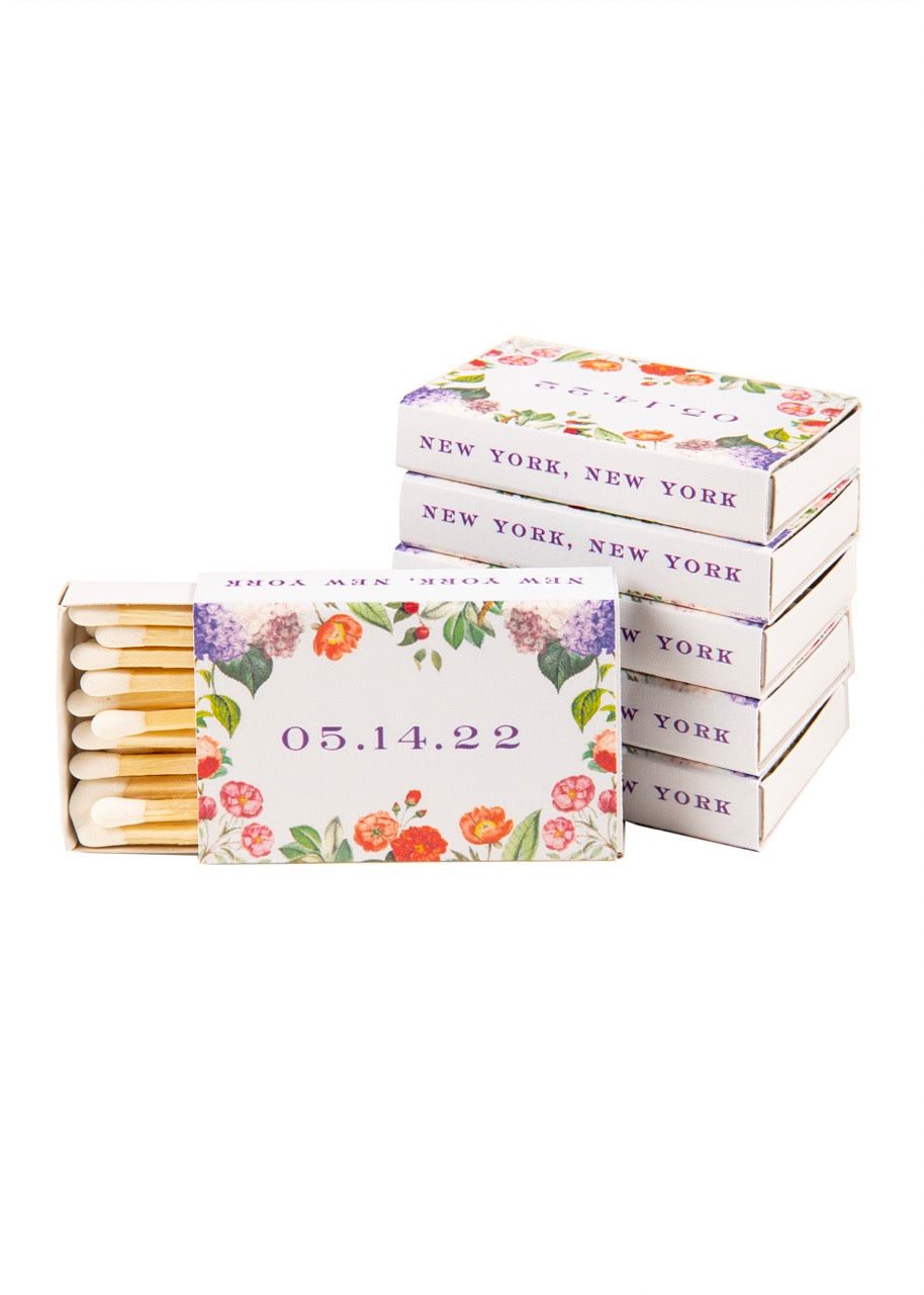 OTM Exclusive: Classic Horizontal Strike Matchbook in Summer Floral Mo ...
