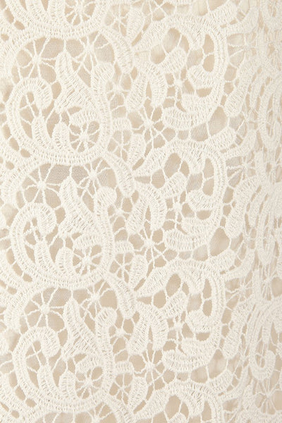 Brock Collection Alexandra Skirt in Guipure Ivory Lace | Over The Moon
