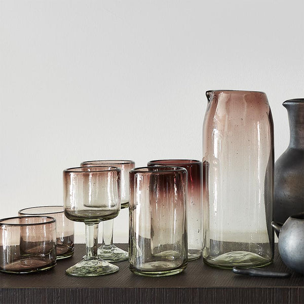 Ombré Amethyst Glass Pitcher | Over The Moon