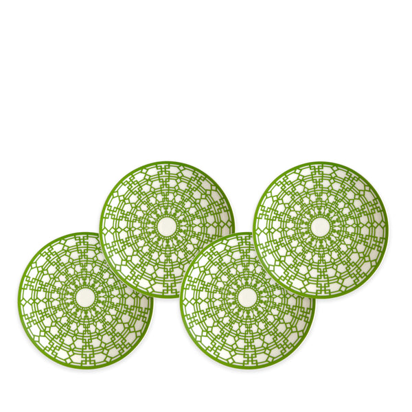 Newport Green Canapé Plates Boxed, Set of 4 | Over The Moon