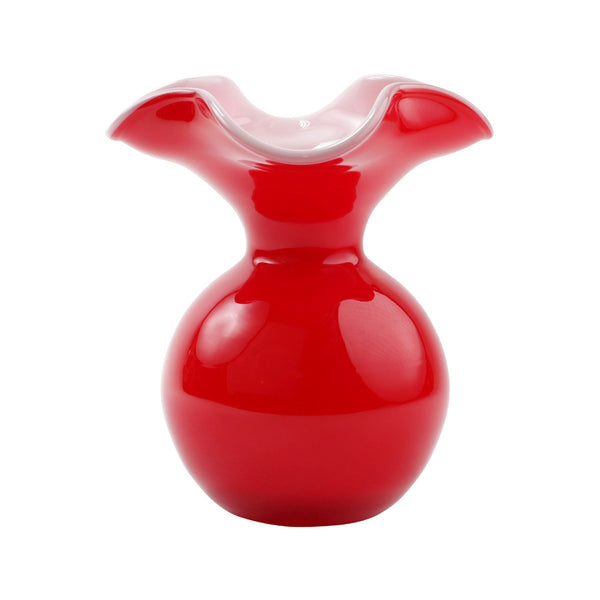 Hibiscus Glass Small Fluted Vase | Over The Moon