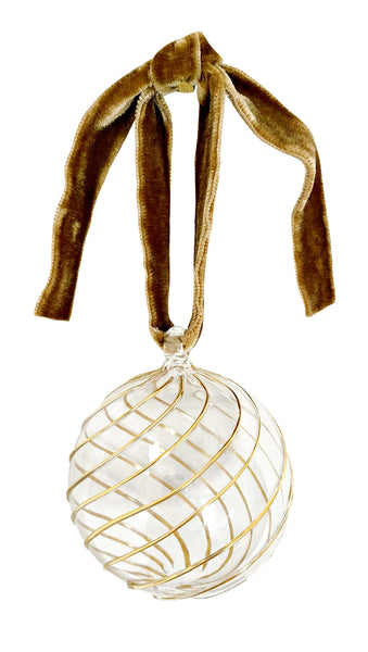 Box of Six Handmade Glass Christmas Baubles | Over The Moon