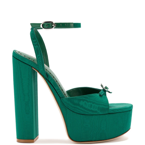 Daisy Platform in Emerald Fabric | Over The Moon
