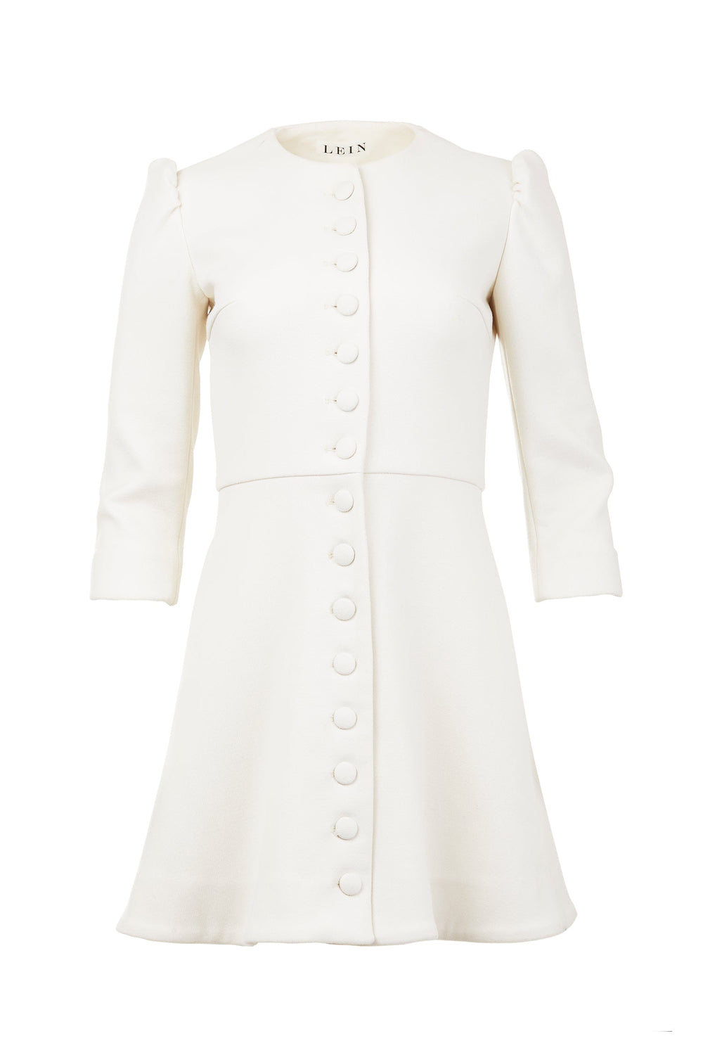 Audrey Button Mini Dress | Over The Moon