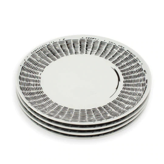 Line Drawing Dinner Plates, Set of 4 | Over The Moon