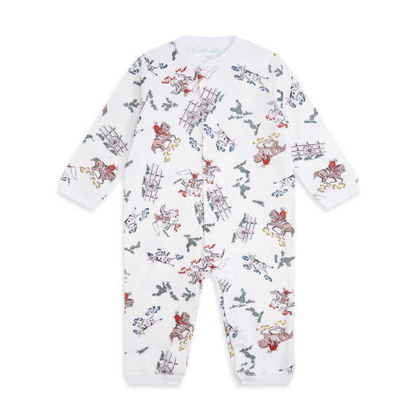 Cowboy Sleepsuit in Cream | Over The Moon