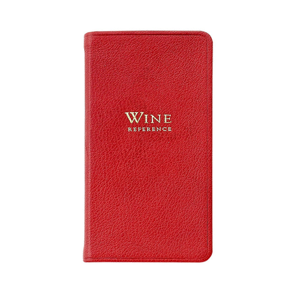 Professional Wine Reference in Garnet Goatskin Leather | Over The Moon