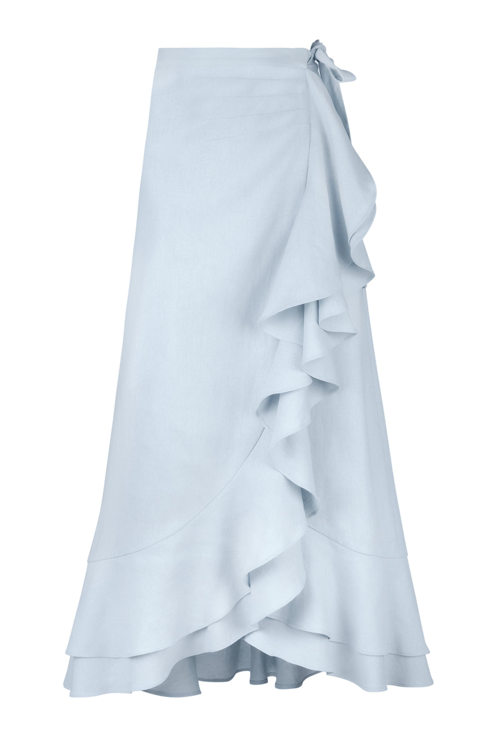 OTM Exclusive: Golestan Ruffle Skirt in Blue | Over The Moon