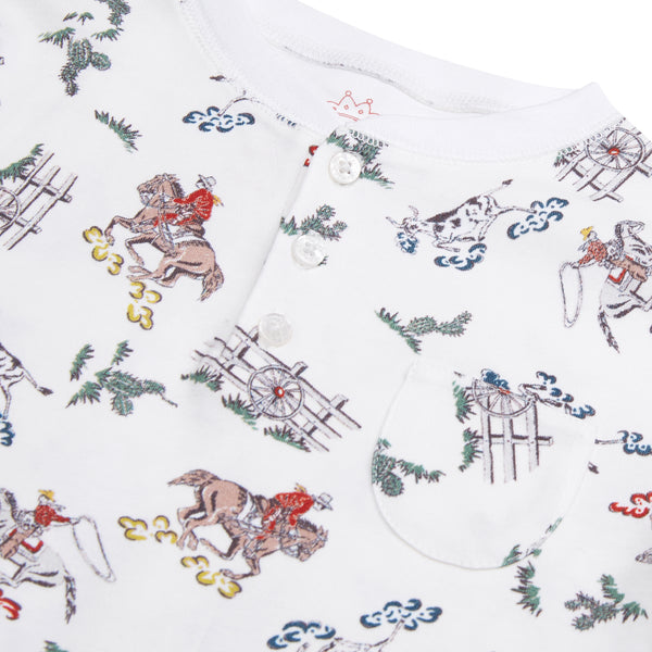 Children's Cowboy Pajamas in Cream | Over The Moon