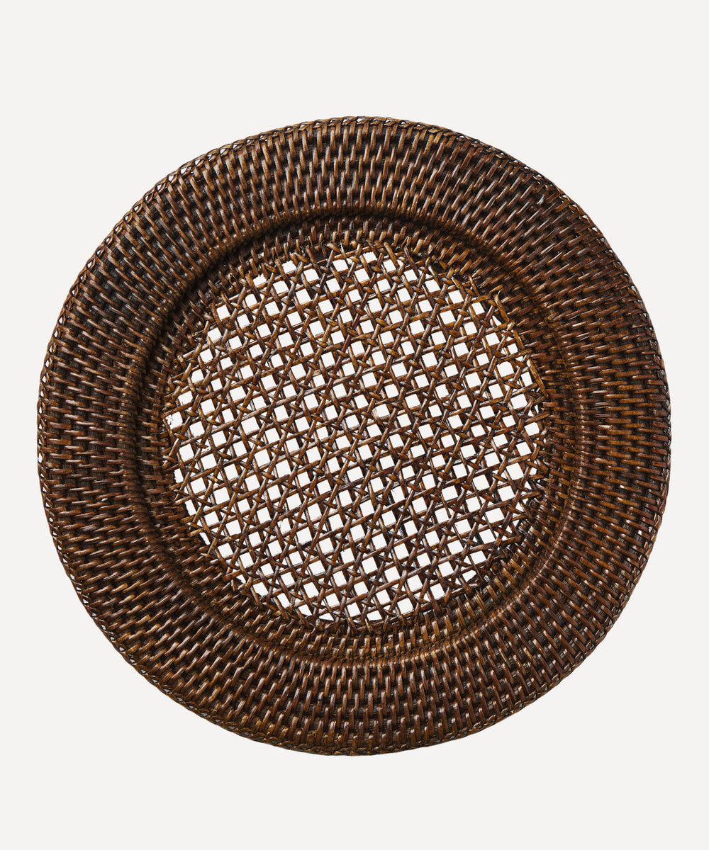 Rattan Woven Charger, Natural I REBECCA UDALL | Over The Moon