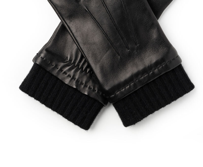 Cashmere Lined Glove in Leather | Over The Moon