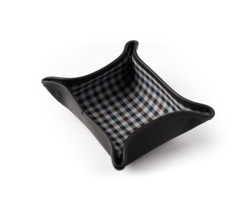 Folding Snap Tray No. 58 in Vintage Leather | Over The Moon