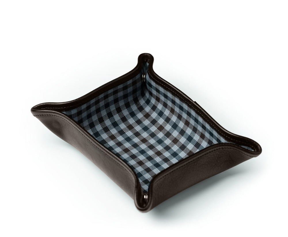 Folding Snap Tray No. 58 in Vintage Leather | Over The Moon