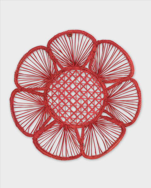 David Hicks Floral Basket, Red | David Hicks Collection | Cabana ...