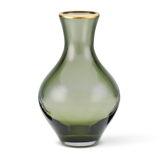 Sancia Baluster Glass Vase, Fern | Over The Moon